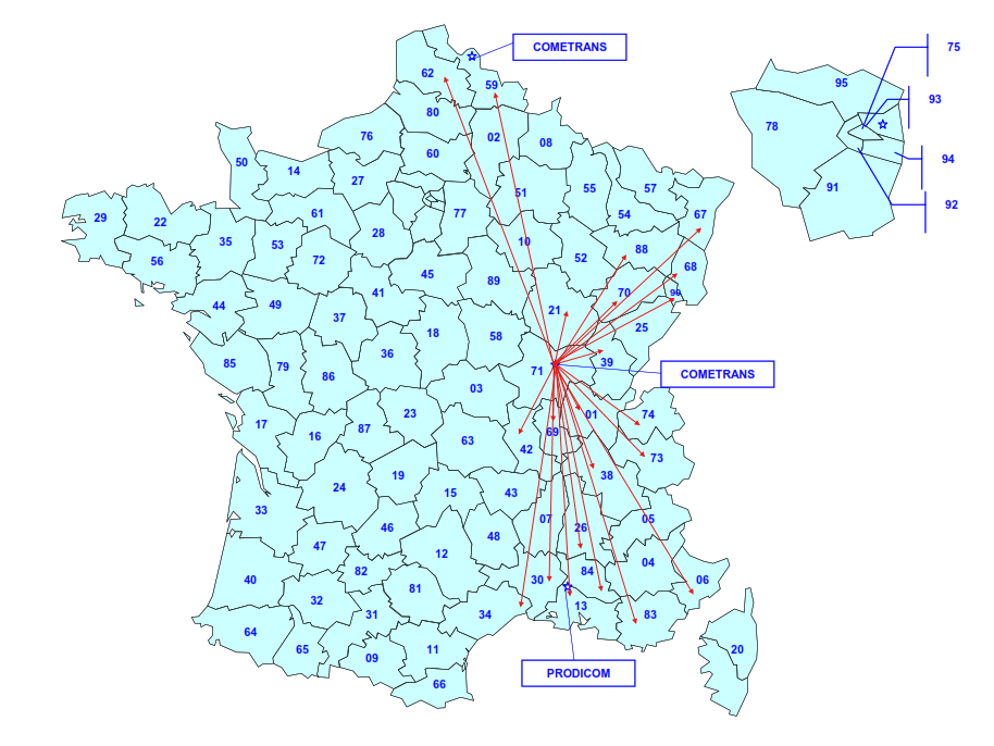 Expansion into eastern France - Cometrans